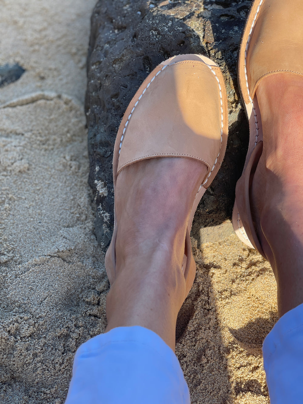 Tan Nubuck Leather Sandals – Palmaira Sandals Australia