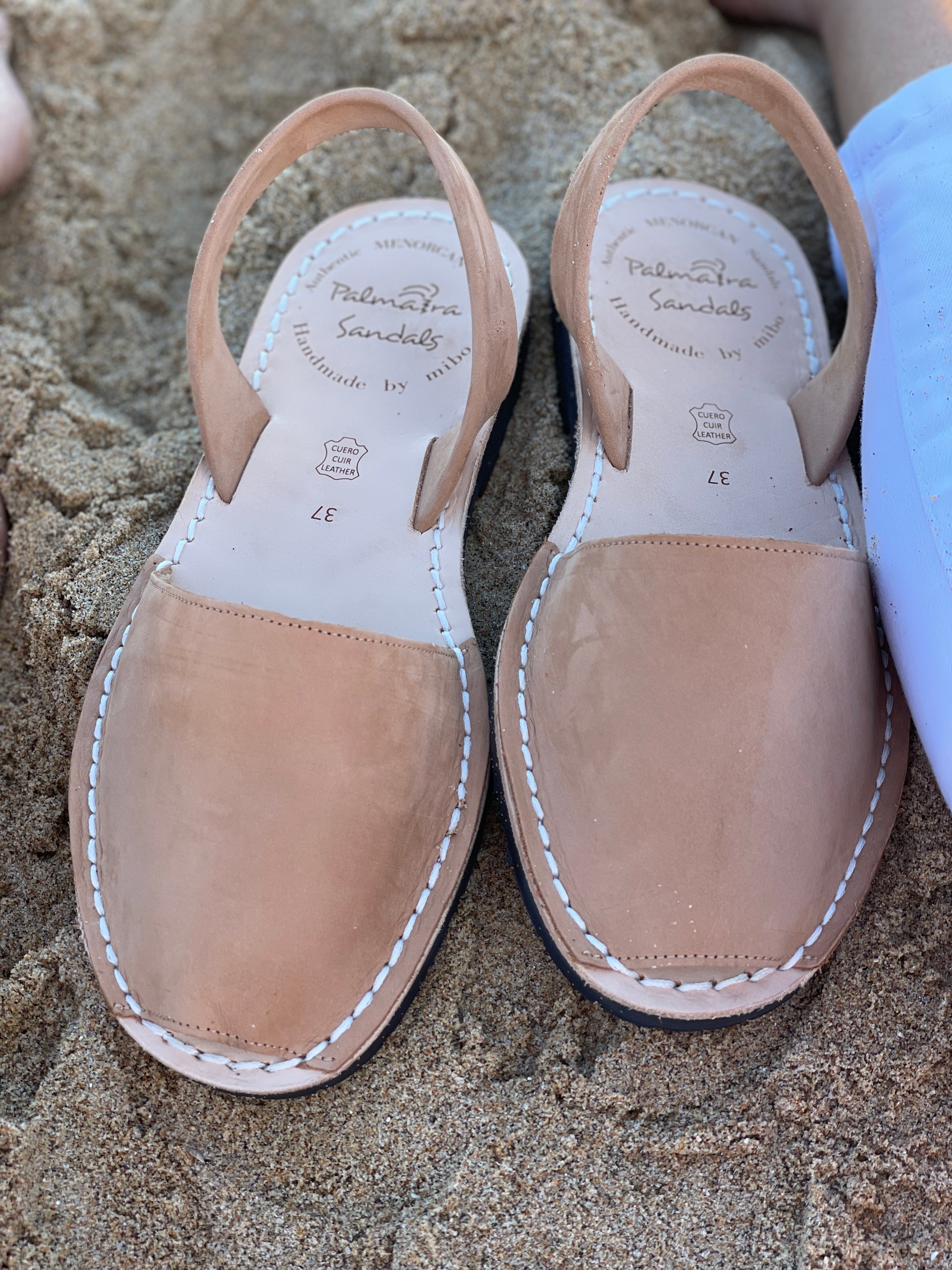 Tan Nubuck Leather Sandals – Palmaira Sandals Australia